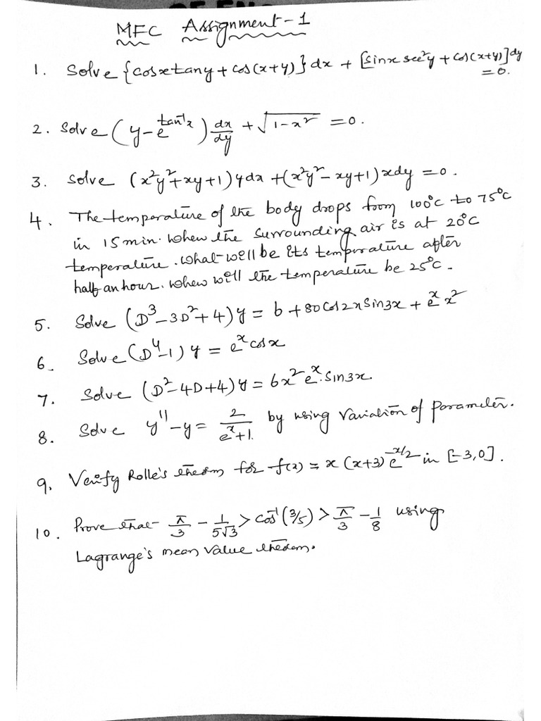Assessment MFC | PDF