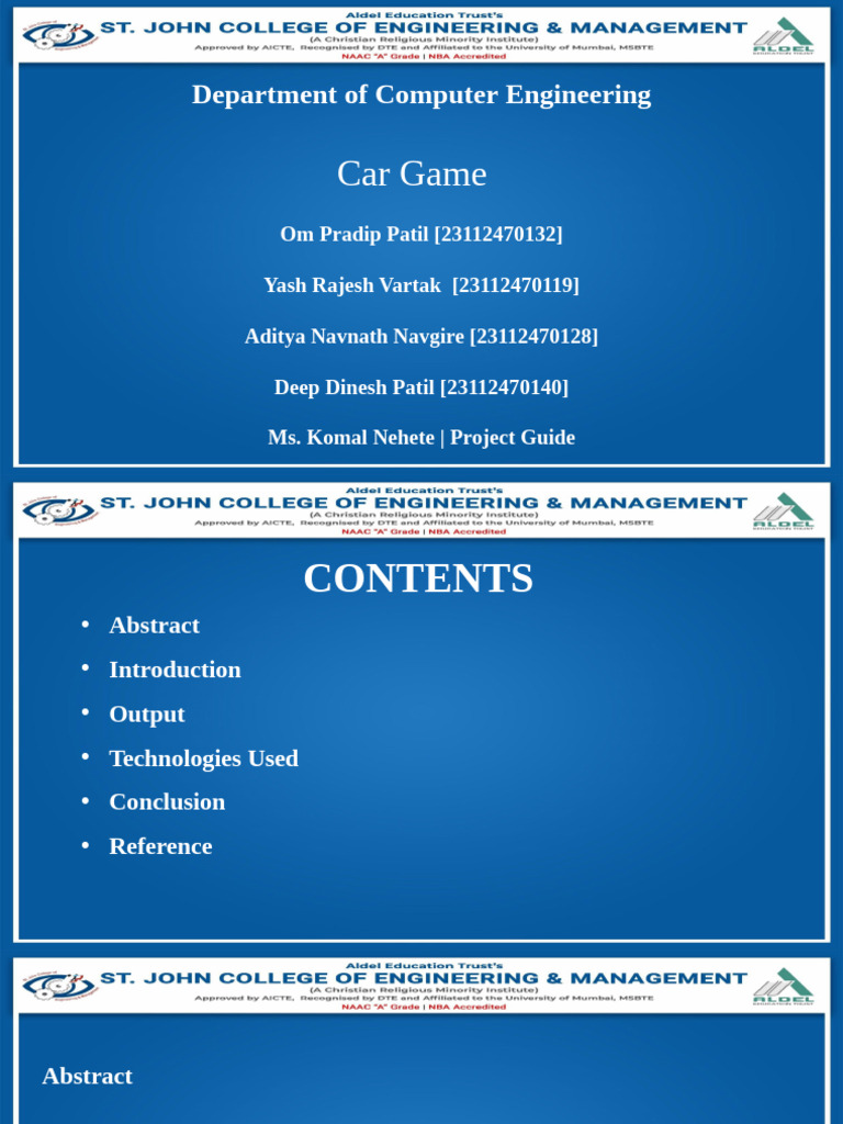Project Presentation Format | PDF