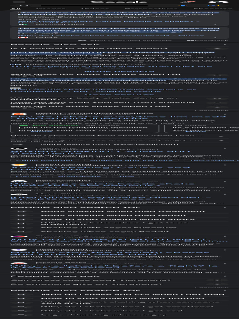 Body Shaking When Mad - Google Search | PDF | Anxiety | Anger