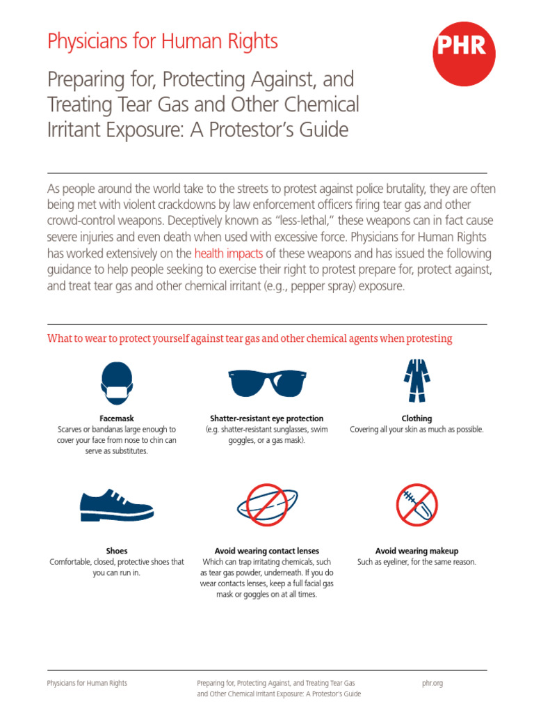 Fact Sheet For Protester Self Protection June 2020 4 | PDF