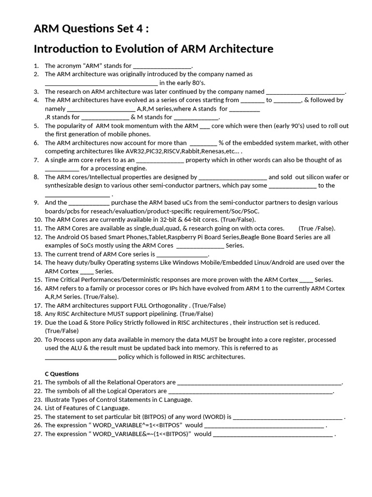 3 - Introduction To ARM Evolution | PDF | Integrated Circuit | Computer ...
