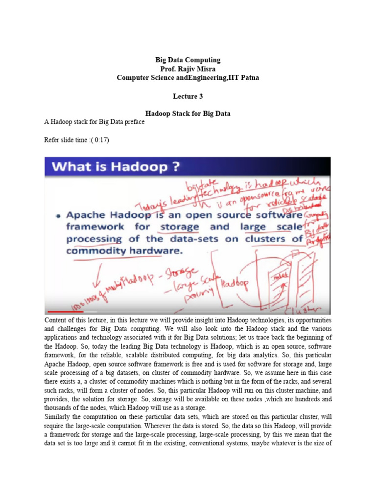 Lec 3 | PDF | Apache Hadoop | Map Reduce