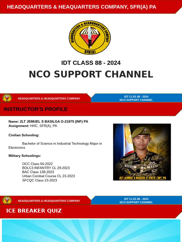 Nco Supp Channel | PDF | Non Commissioned Officer | Soldier