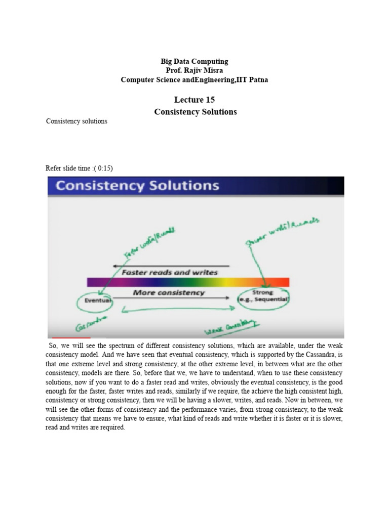 Lec 15 | PDF | No Sql | Acid