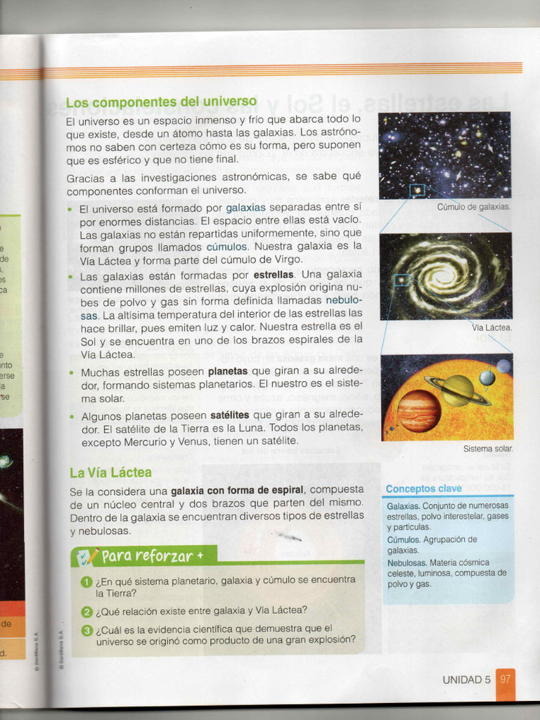 Ficha - COMPONENTES DEL UNIVERSO | PDF