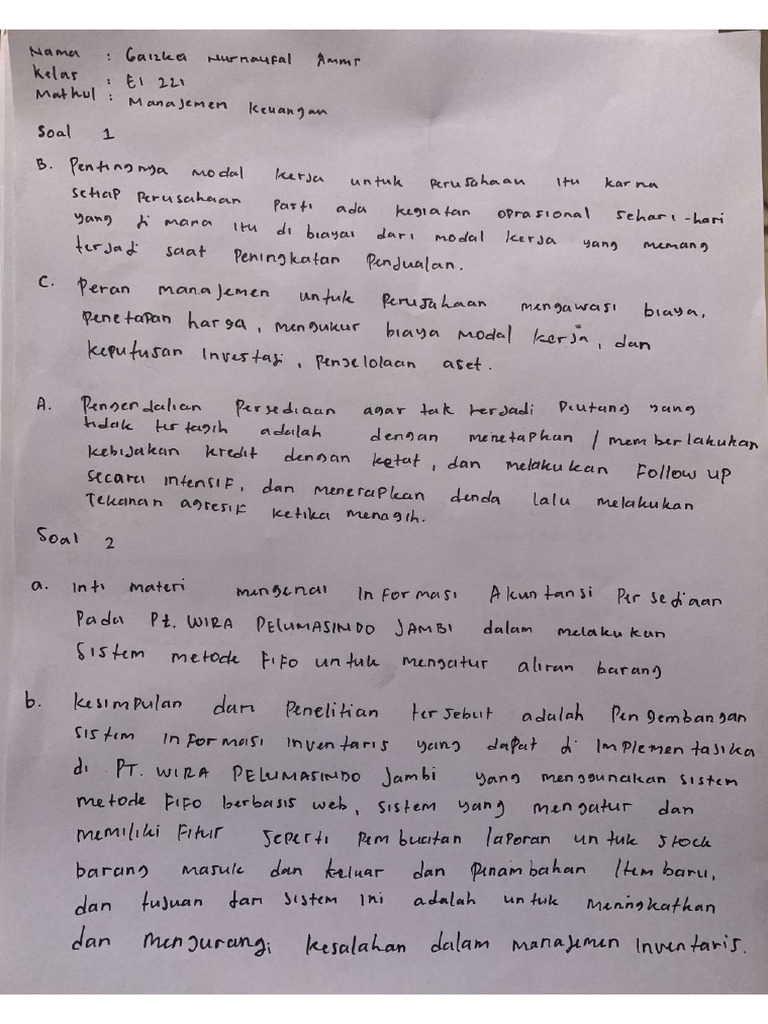 UTS M.keuangan | PDF