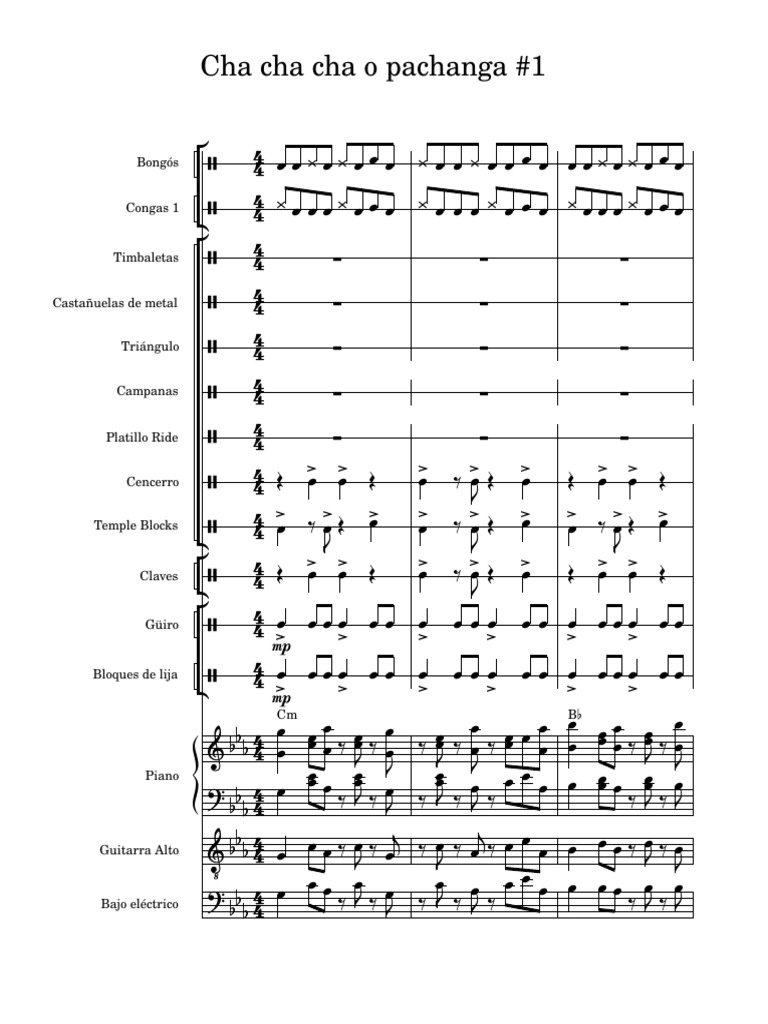 Cha Cha Cha o Pachanga 1 | PDF | Cuban Music | Latin American Music