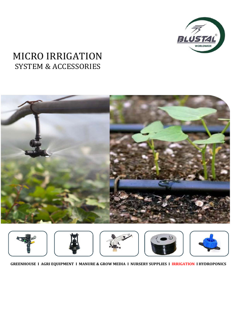 Micro Irrigation System Overview | PDF | Filtration | Valve