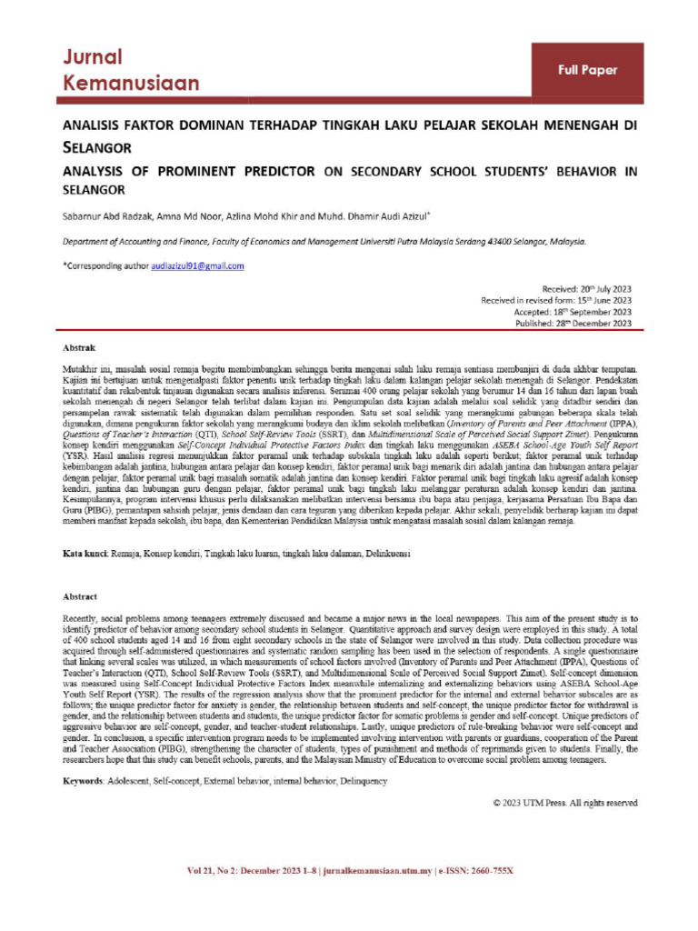 Analisis Faktor Dominan | PDF
