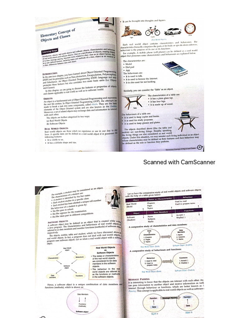 Elementary Concepts of Objects and Class | PDF