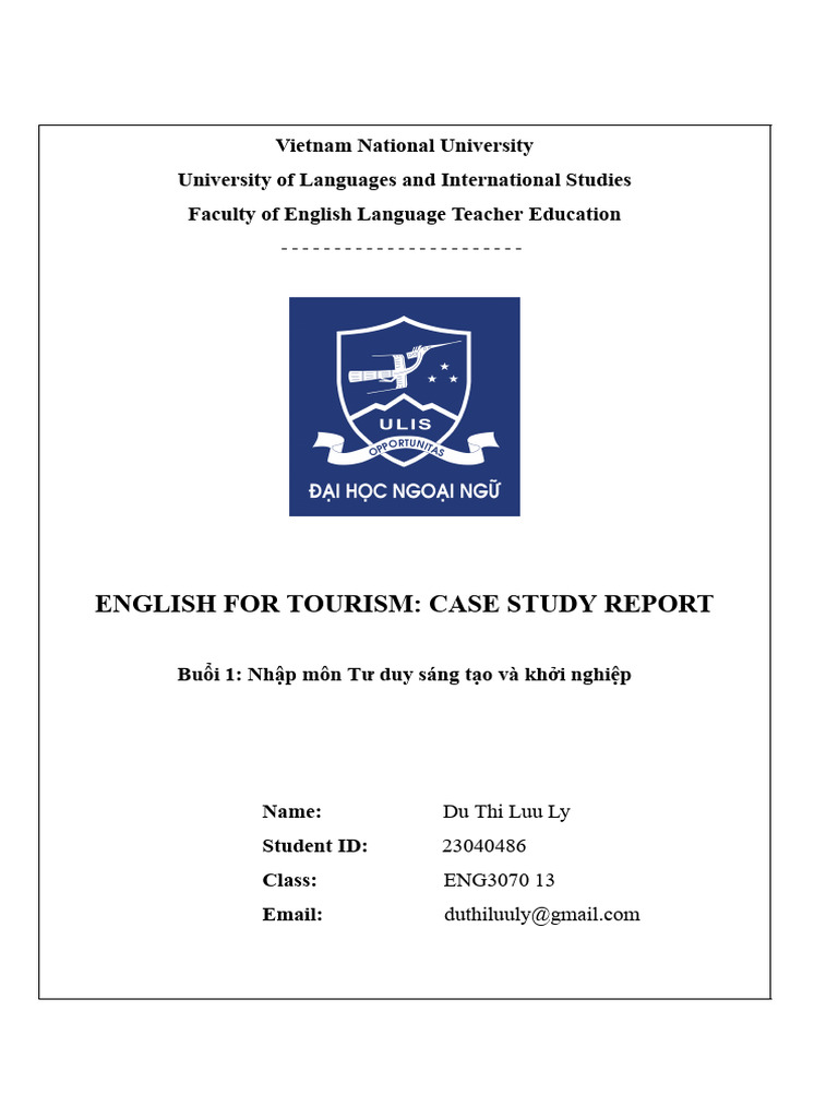 (Tadl - CS) Luu Ly | PDF | Tourism | Vietnam