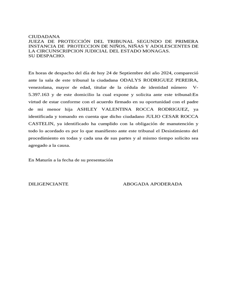 Solicitud de Divorcio y Custodia Infantil | PDF | Documento de identidad | Matrimonio