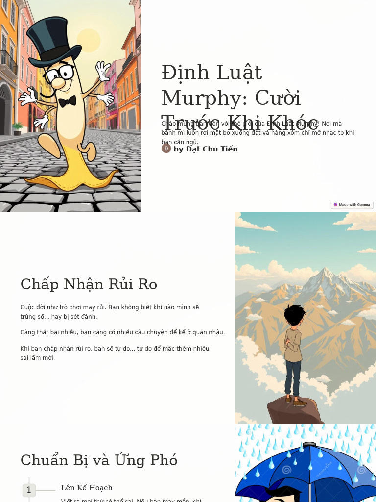 Định Luật Murphy: Cười Trước Khi Khóc: by Đạt Chu Tiến | PDF