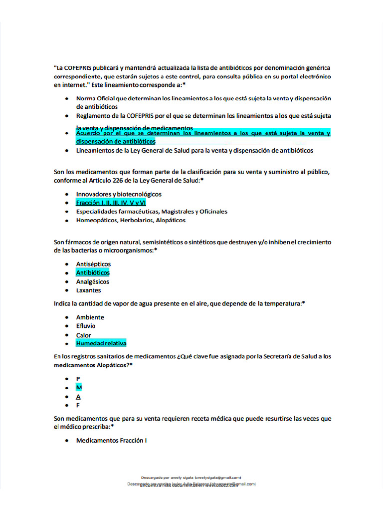 Respuestas para El Examen Sicad | PDF