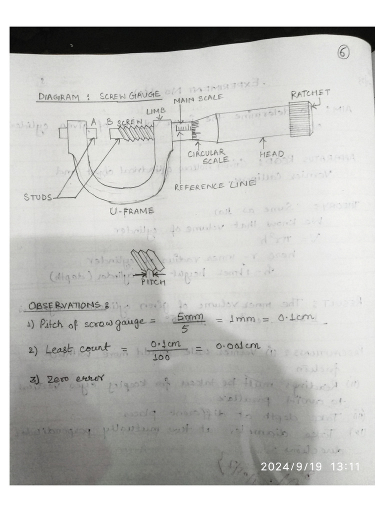 Physics Practical Xi - Experiment No.2 | PDF