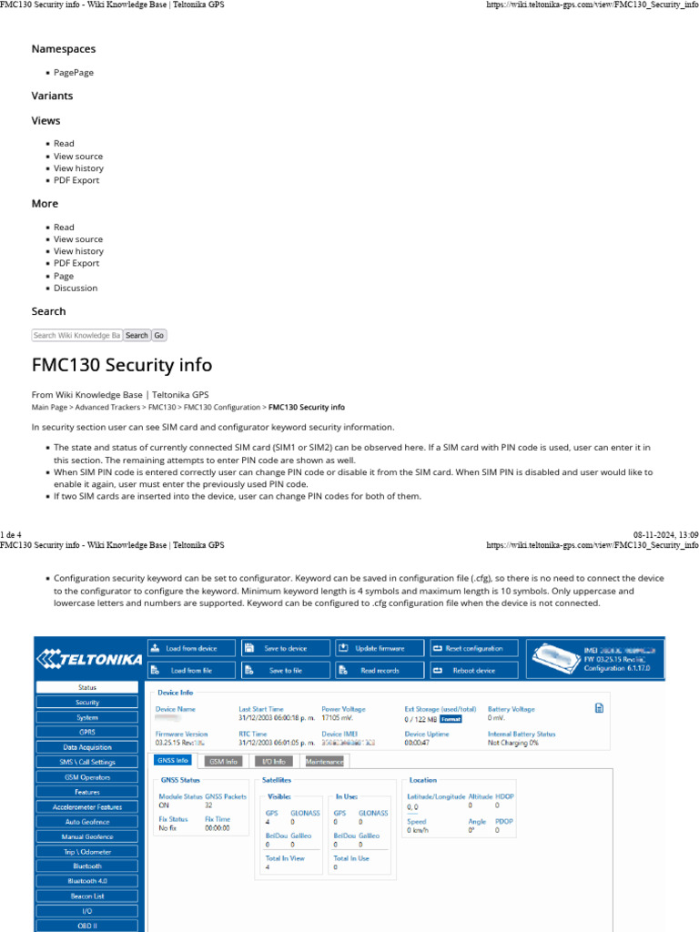 FMC130 Security Info - Wiki Knowledge Base - Teltonika GPS | PDF | Wiki ...