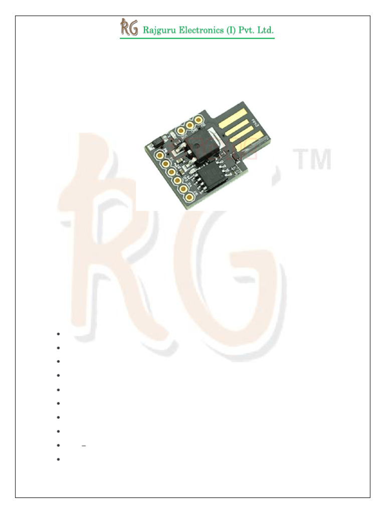 Digispark Attiny85 Usb Development Board Mini Arduino Pdf Computer