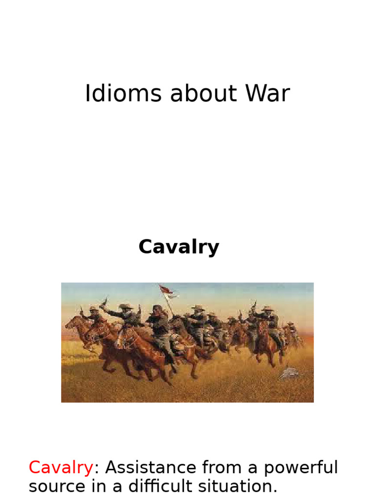 War-Related Idioms Explained | PDF