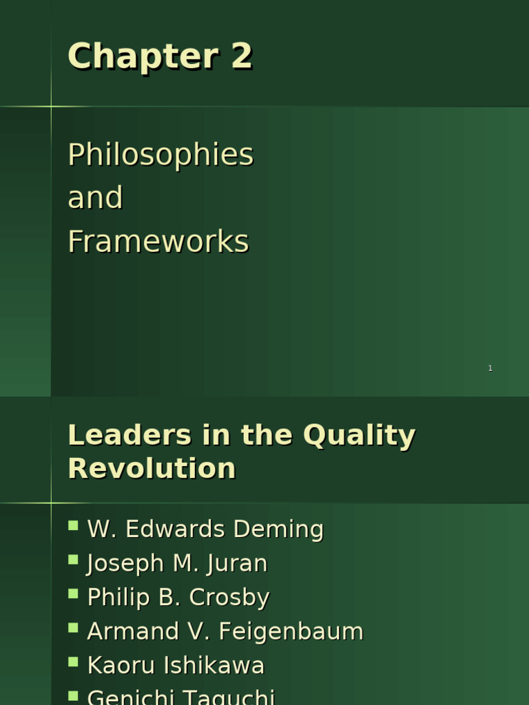Quality Management Philosophies Explained | PDF | Quality Management ...