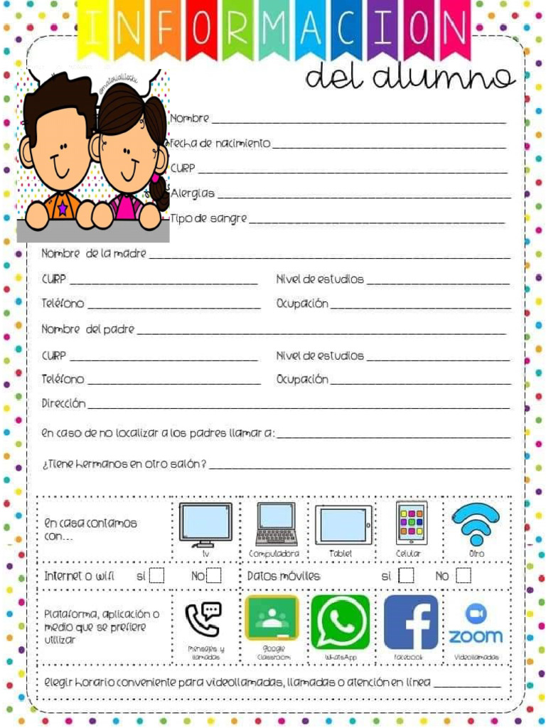 Datos Del Alumno y Plantillas | PDF