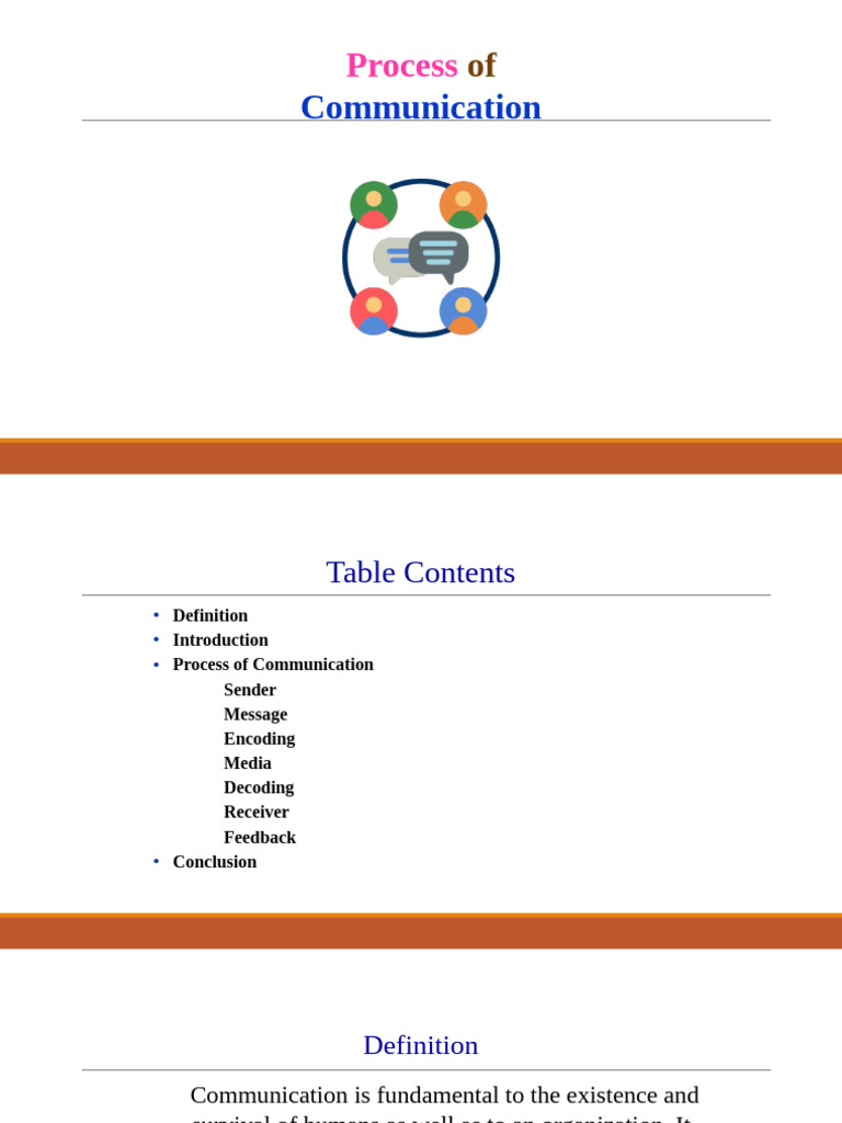 Communication Process Guide | PDF | Communication | Information