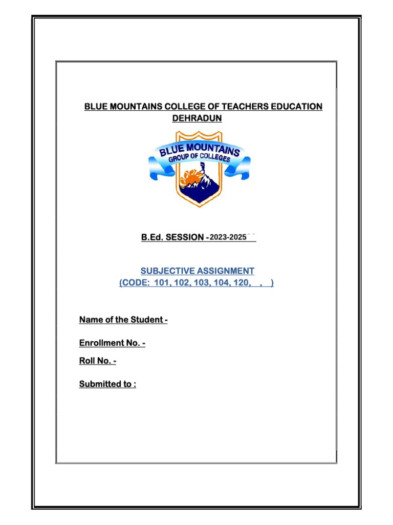 Subjective Assignment | PDF