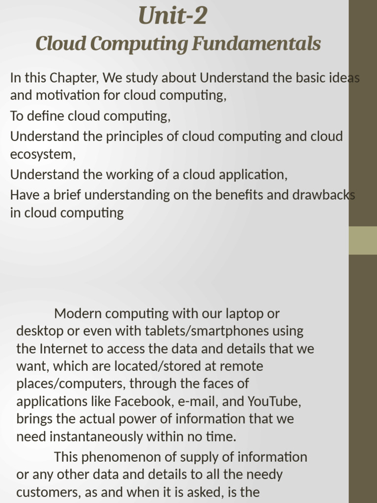 CC Unit-2 | PDF | Cloud Computing | Platform As A Service