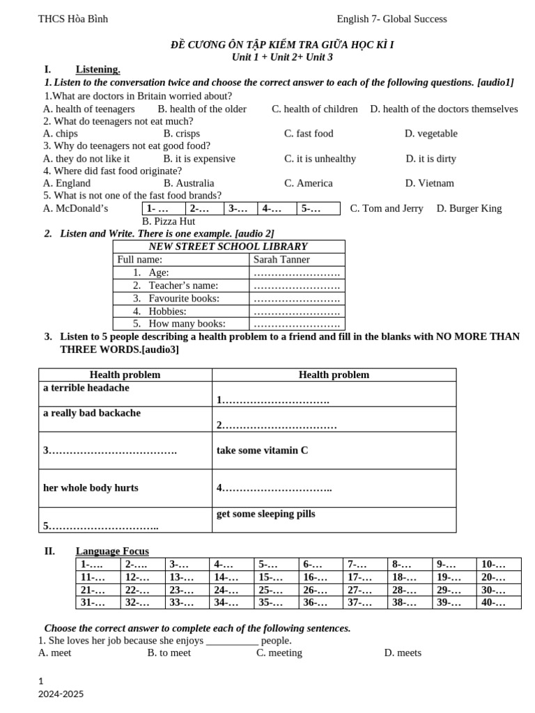 English 7 Midterm Exam Review Guide | PDF | Swimming | Swimming (Sport)