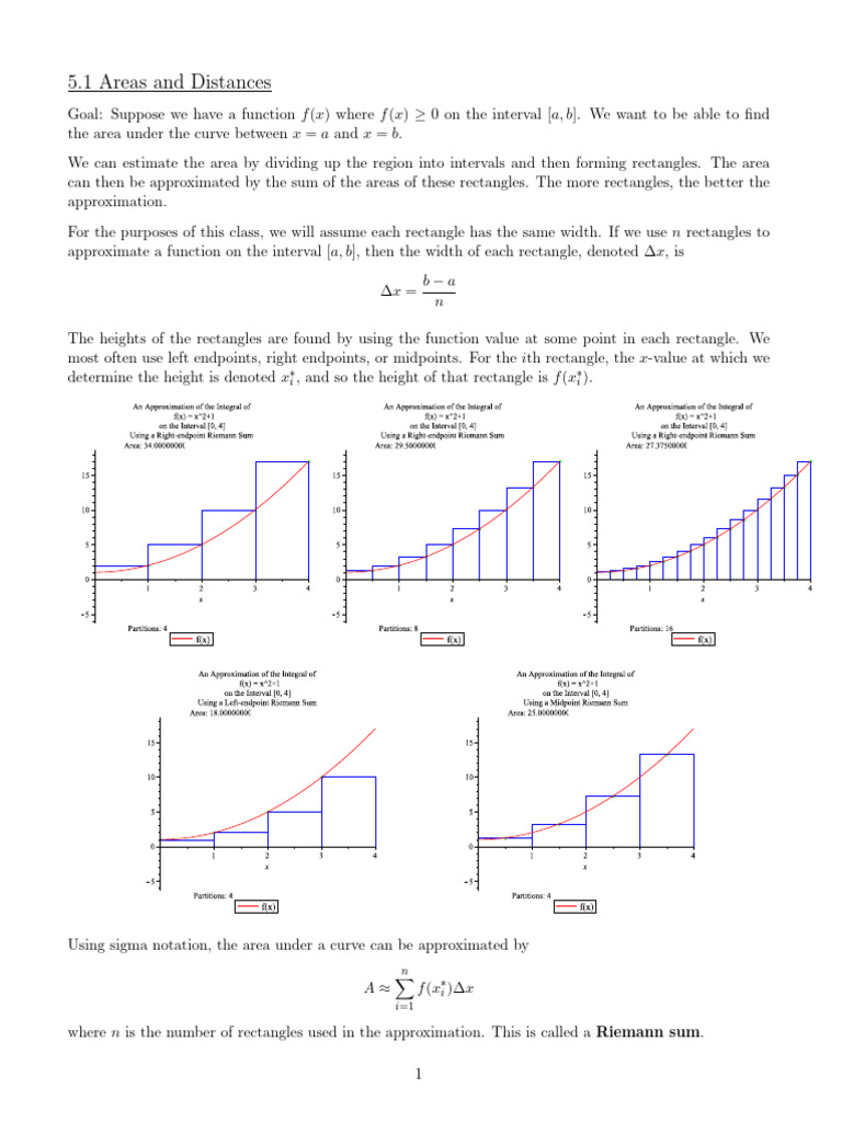151ch5_1-4 | PDF | Integral | Interval (Mathematics)
