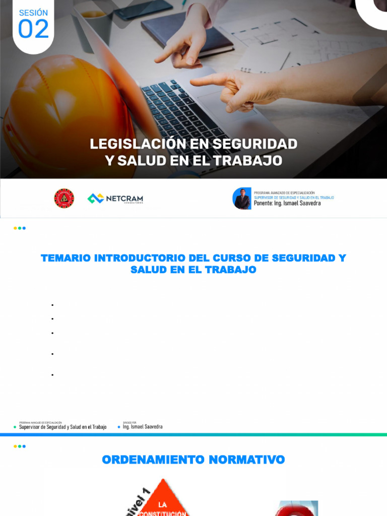 Sesión 02 - Seguridad y salud en el trabajo | PDF | Seguridad y salud ocupacional | La seguridad ...