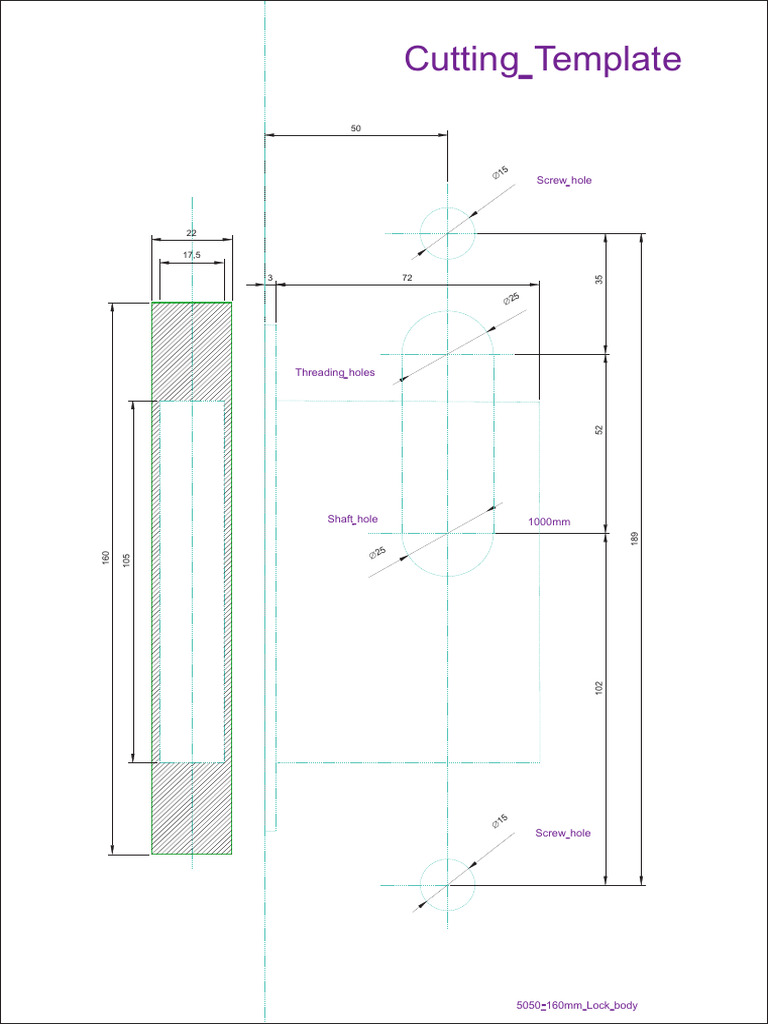 Cutting Template for SAVR-620 | PDF
