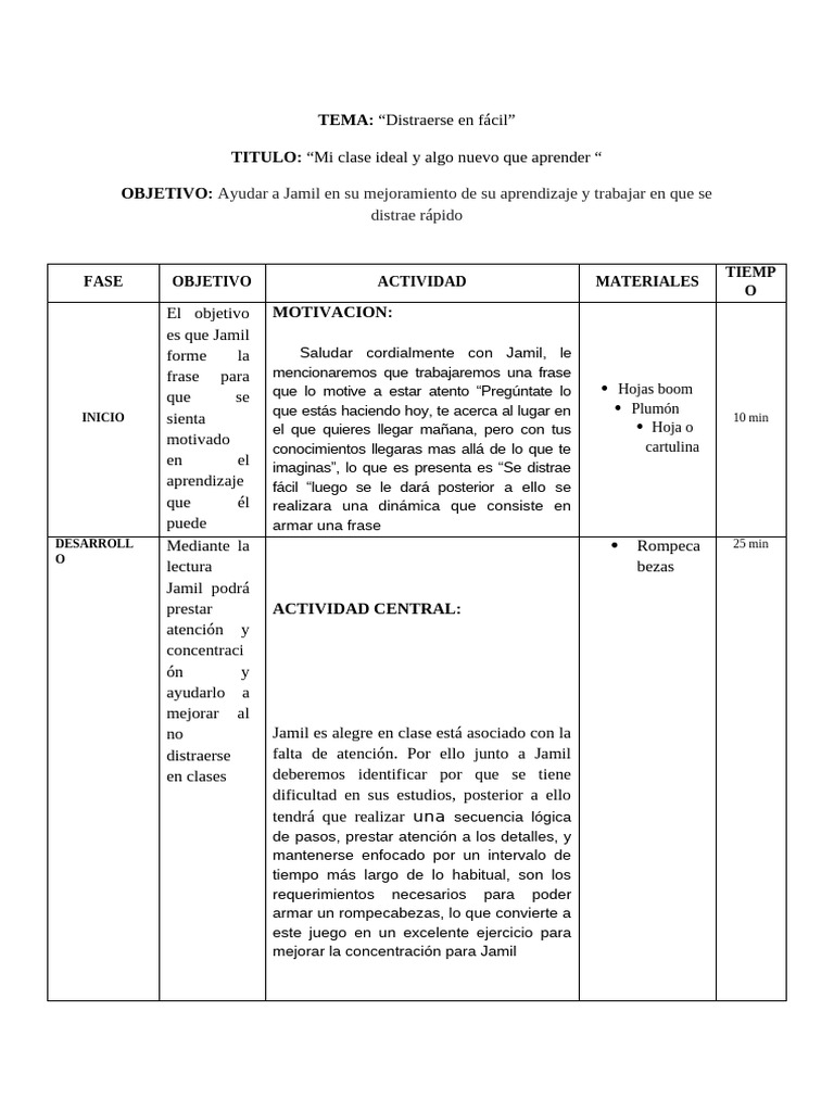 Matriz de Trabajo para Jamil ....................... V | PDF | Ciencia ...