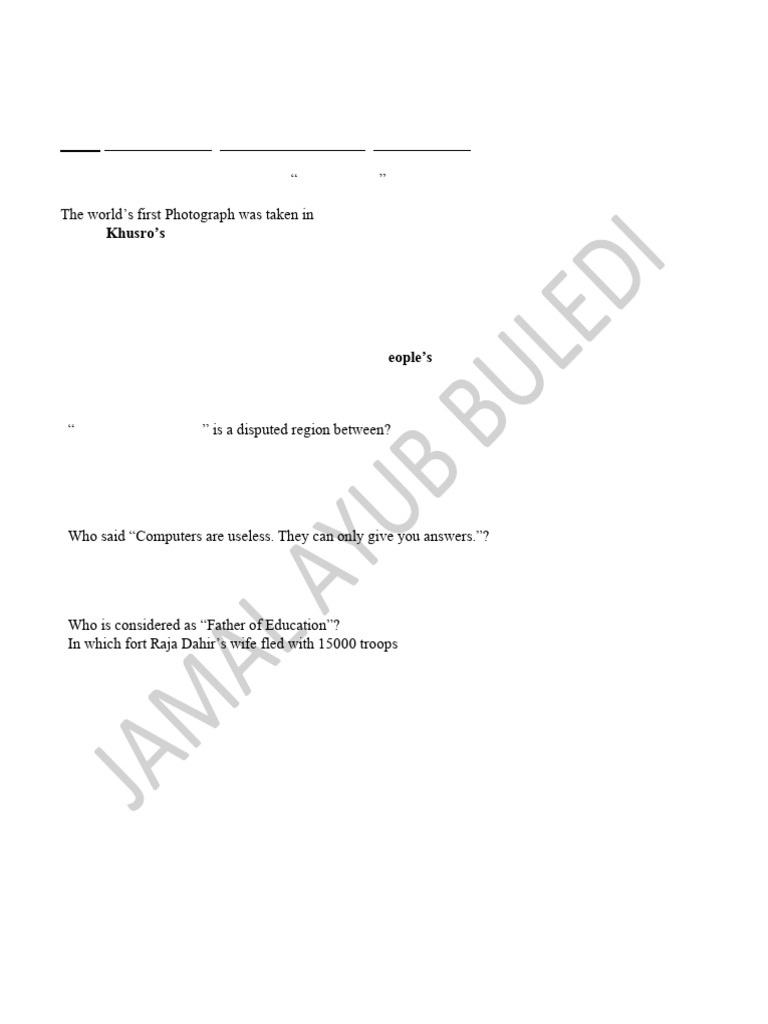 GK Final Updated File (Nov 8 2024) | PDF