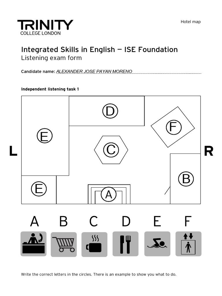 ISE Foundation Listening Exam | PDF