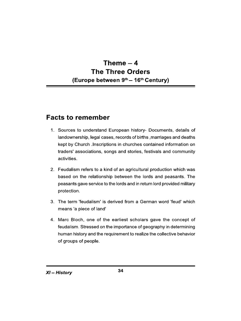 History The Three Order | PDF