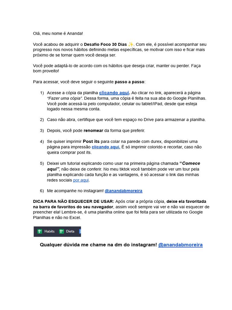 Desafio Foco 30 Dias | PDF | Informática