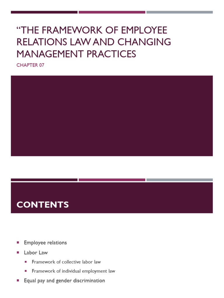 Employee Relations | PDF | Employment | Labour Law