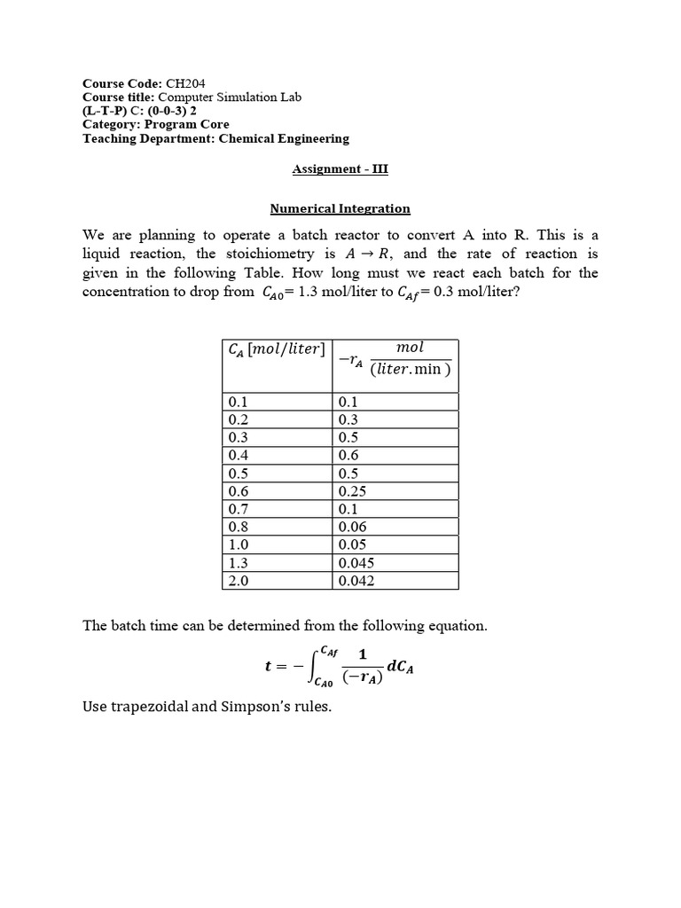 Matlab Assignment III | PDF