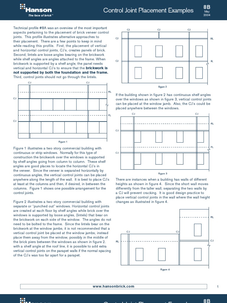 Control Joint Placement | PDF | Framing (Construction) | Window