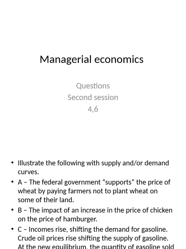 Supply Demand and Equilibrium Questions | PDF