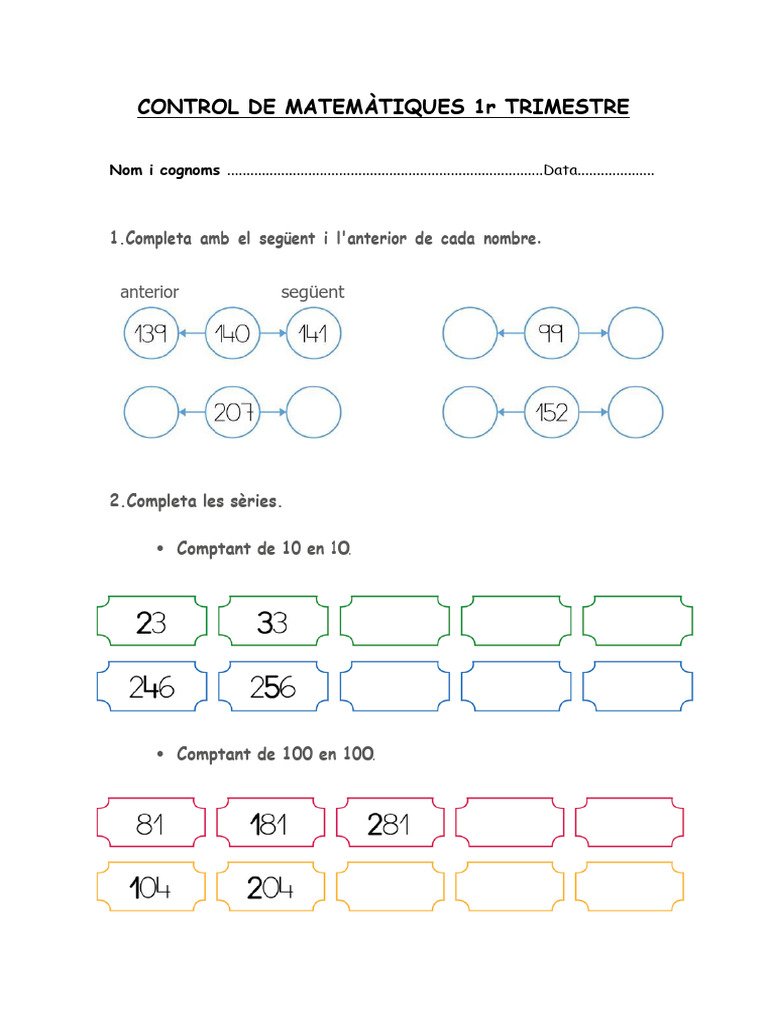 Control Mates 1r Trime 24-25 | PDF