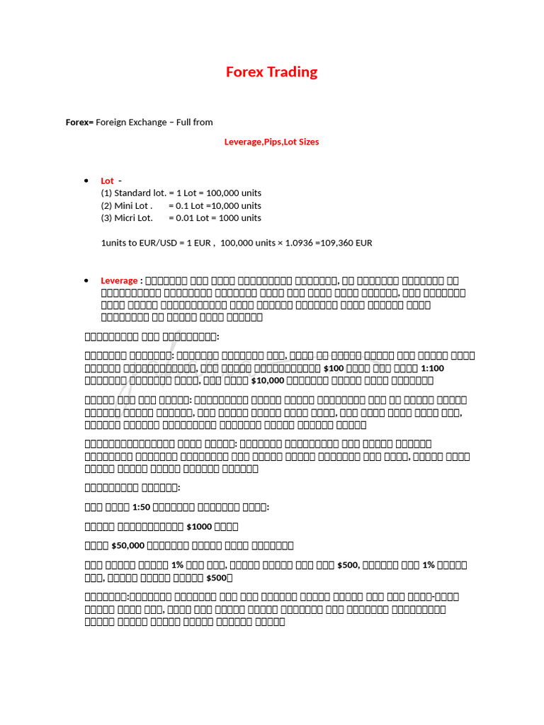 Forex Trading | PDF