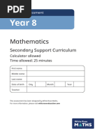 Year 8 Autumn Maths Test | PDF