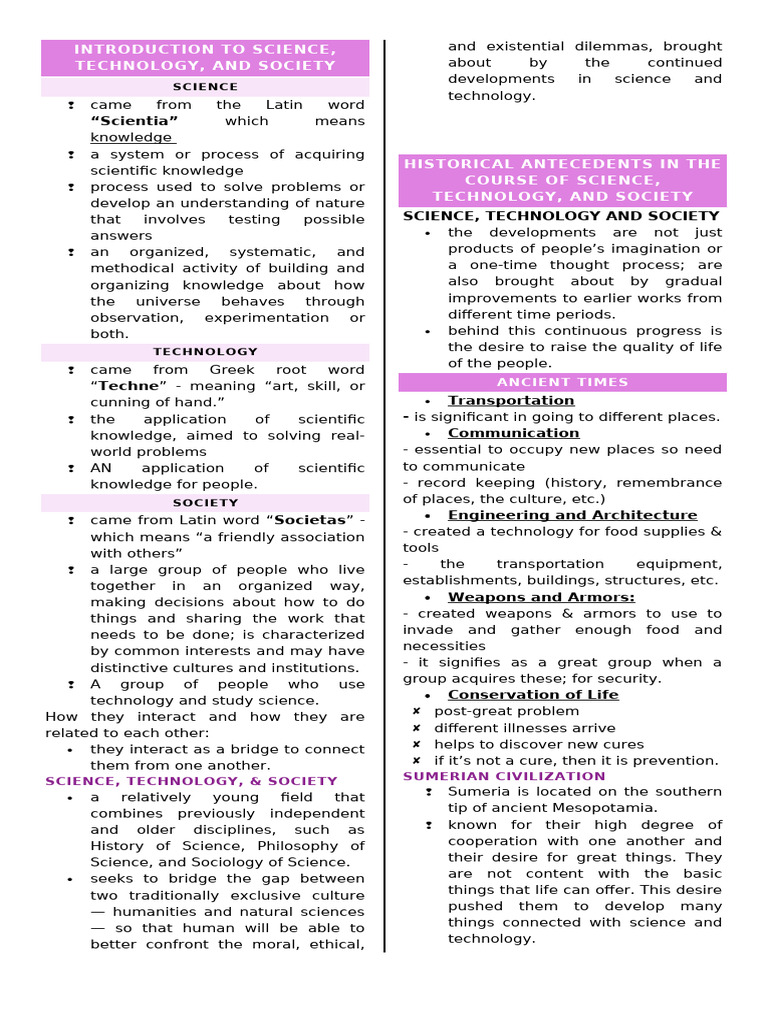 STS Reviewer | PDF | Heliocentrism