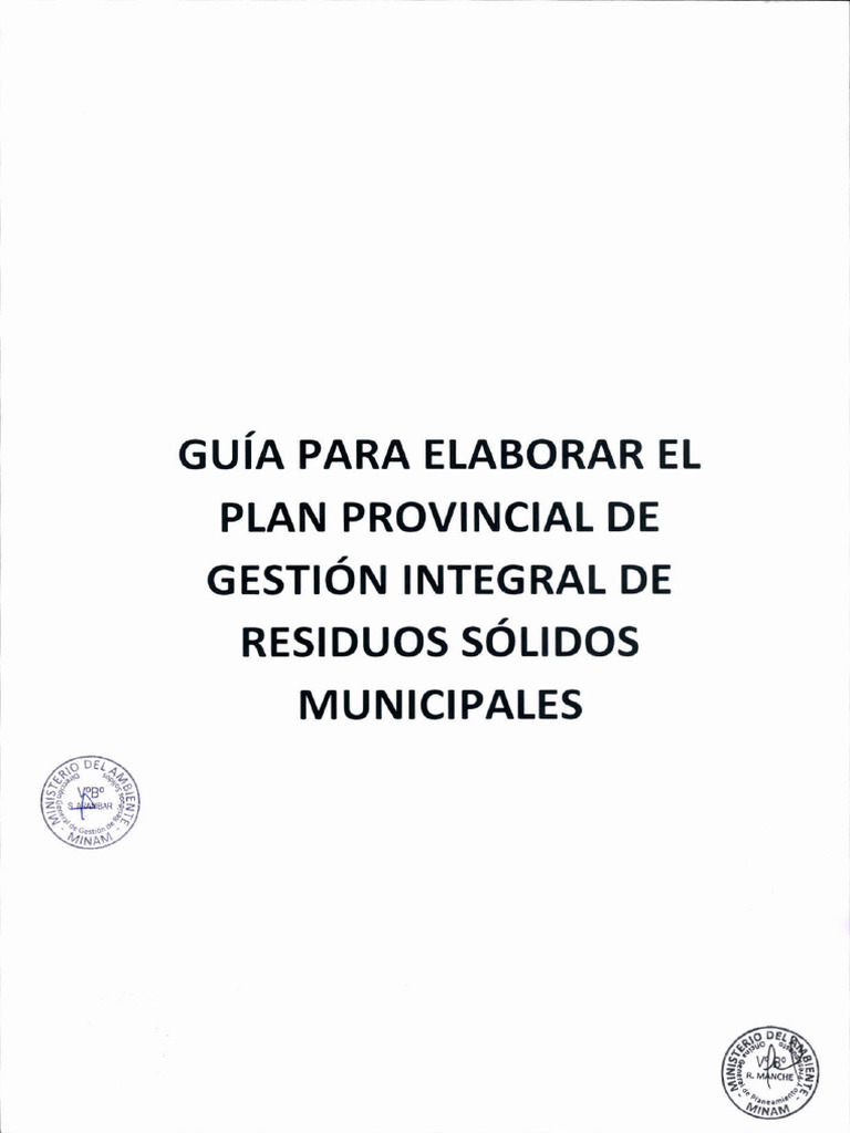 RM-200-2019-MINAM - "Guía para Elaborar El Plan Provincial de Gestión Integral de Residuos ...