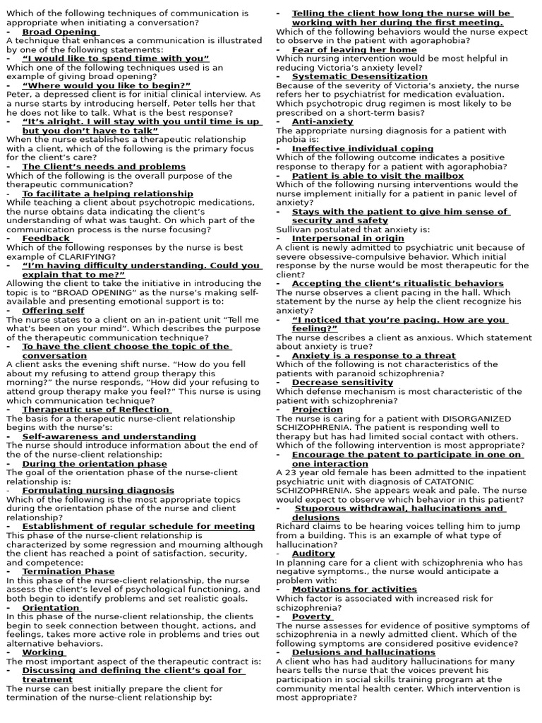 Which of The Following Techniques of Communication Is Appropriate When ...