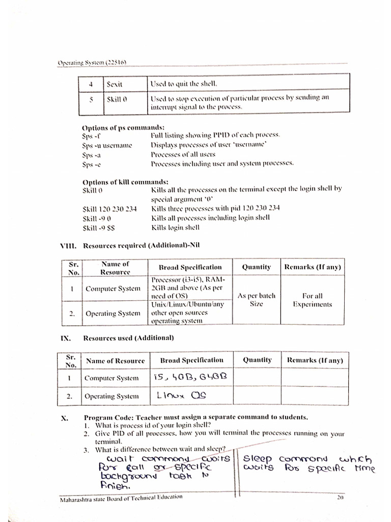 Osy Mannual Answers Pdf