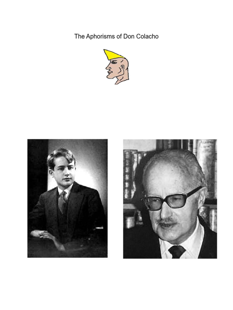 The Aphorisms of Don Colacho (Nicolás... (Z-Library) | PDF