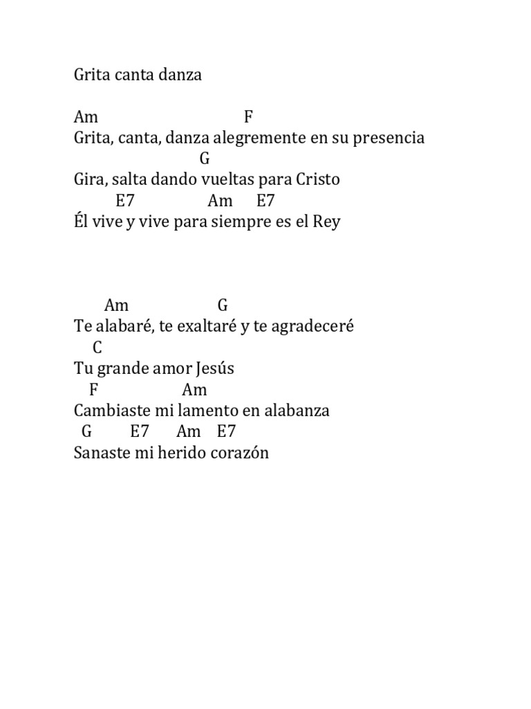 Grita Canta y Danza | PDF