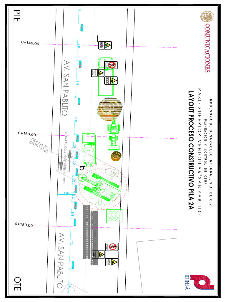 LAYOUT PROCESO CONSTRUCTIVO PILA 1A | PDF